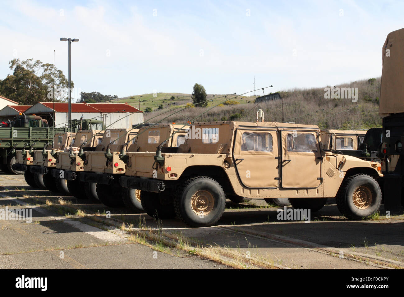 Row military vehicles hi-res stock photography and images - Alamy