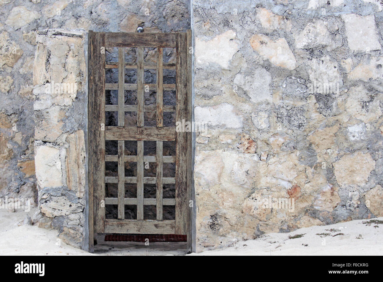 A door or gate provides private entry to the unknown Stock Photo - Alamy