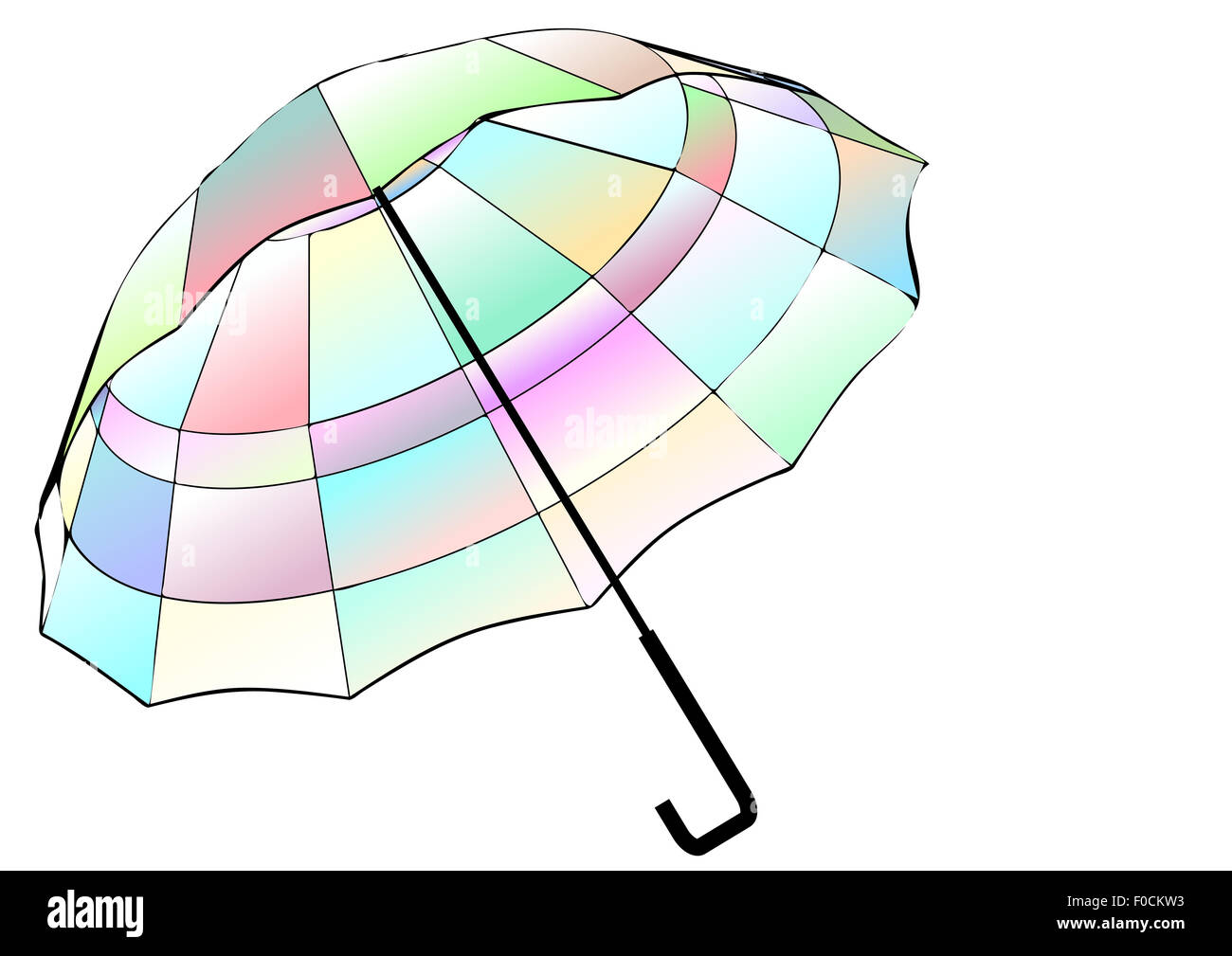 Multi color umbrella Cut Out Stock Images & Pictures - Alamy