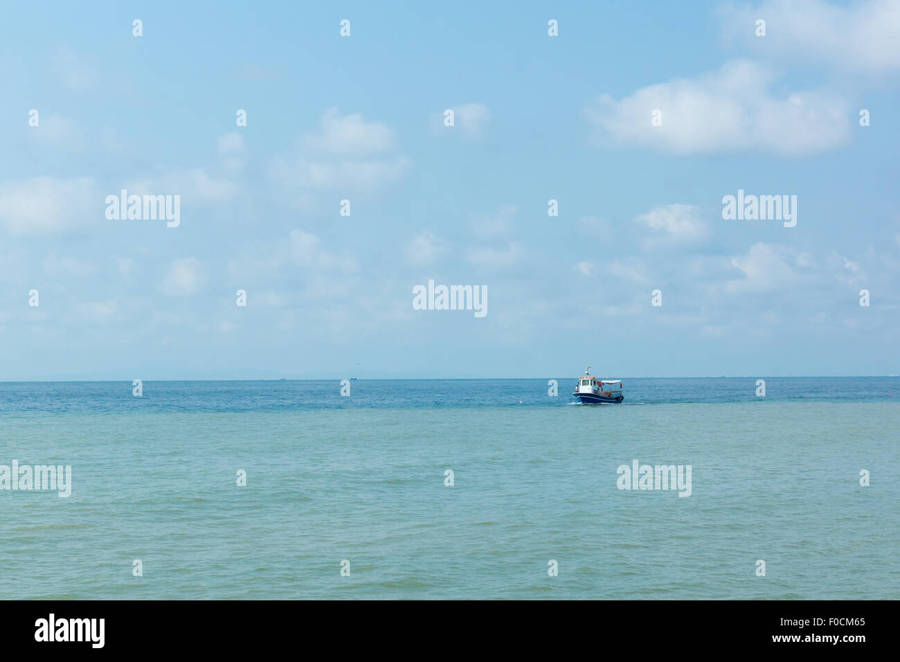 view of the beautiful walking ship floating by sea Stock Photo - Alamy