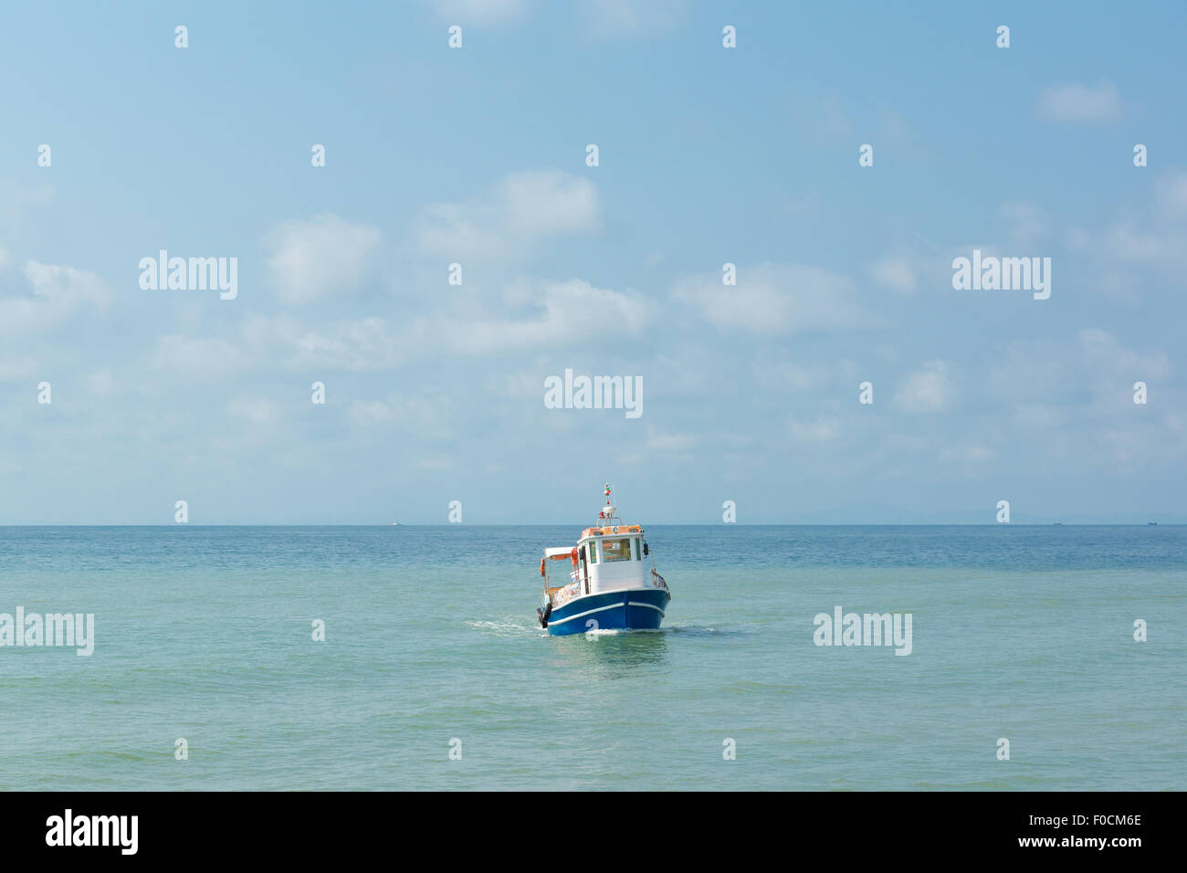 view of the beautiful walking ship floating by sea Stock Photo - Alamy