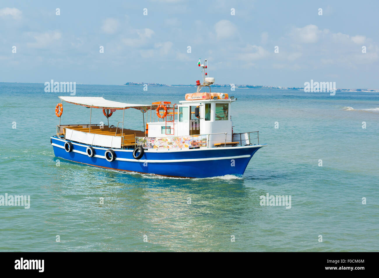 view of the beautiful walking ship floating by sea Stock Photo - Alamy
