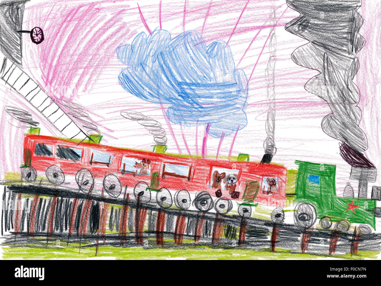 Train Drawing For Kids
