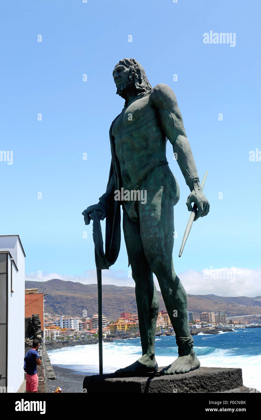 Statues of Guanche Kings in Candelaria,Tenerife, Canary Islands Spain ...