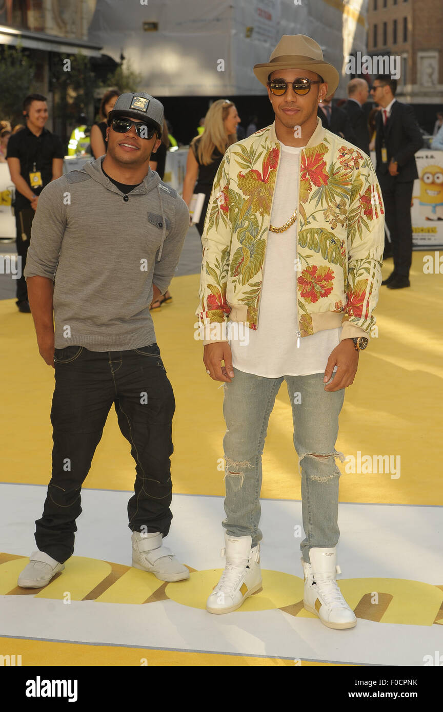 the Minions movie world premiere Featuring: Lewis Hamilton, Nicolas ...