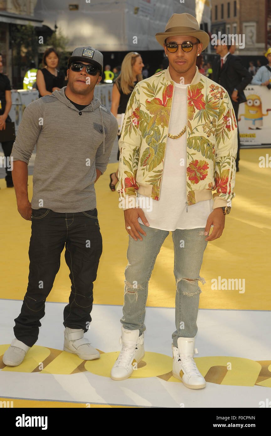 the Minions movie world premiere Featuring: Lewis Hamilton, Nicolas ...
