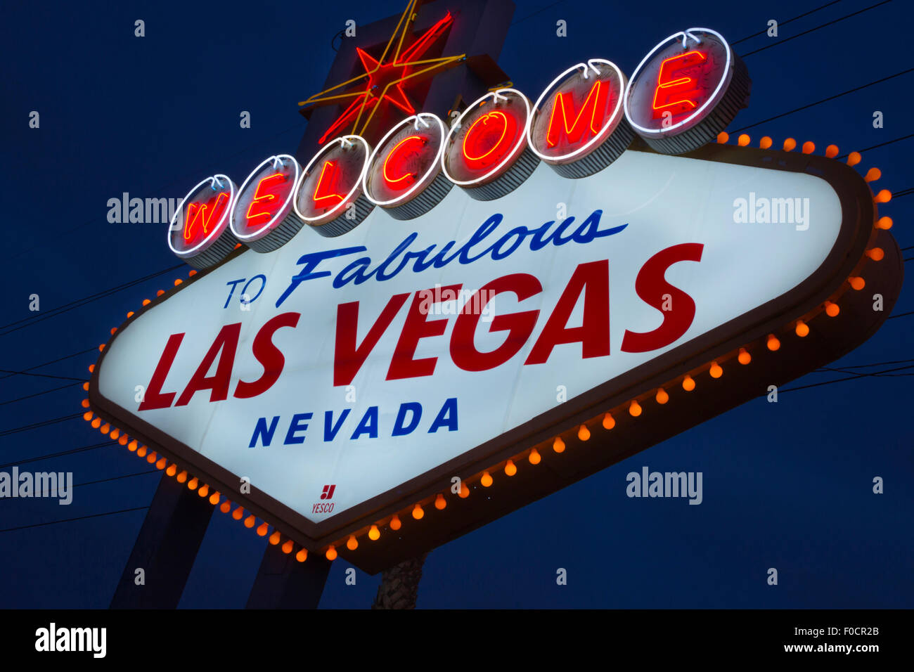 WELCOME TO FABULOUS LAS VEGAS NEON SIGN THE STRIP LAS VEGAS NEVADA USA ...