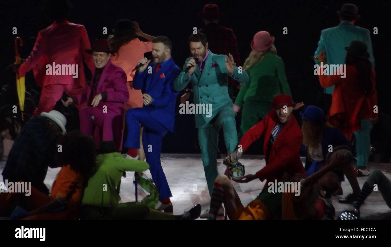 Take That performing live concert at the O2 Arena Featuring: Take That ...