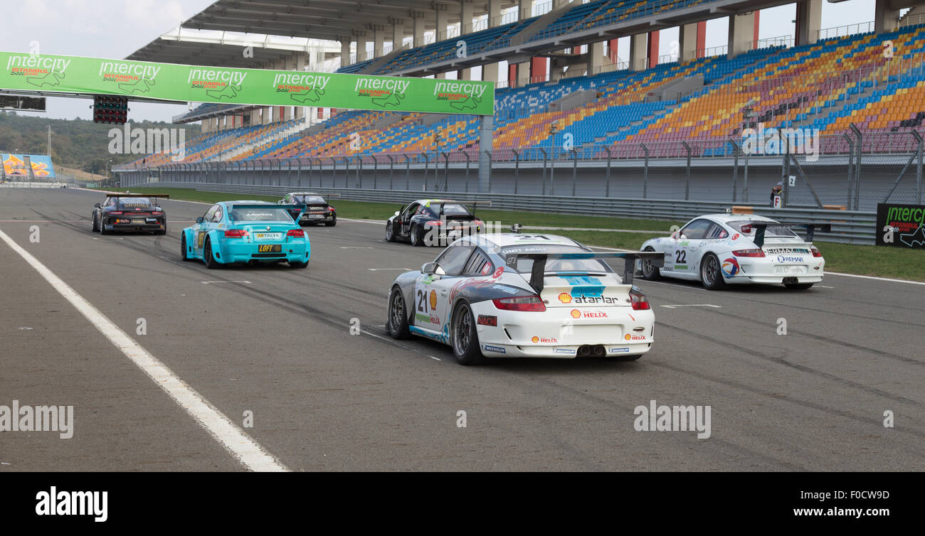 ISTANBUL, TURKEY - NOVEMBER 02, 2014: Touring Cars in Start of Turkish ...