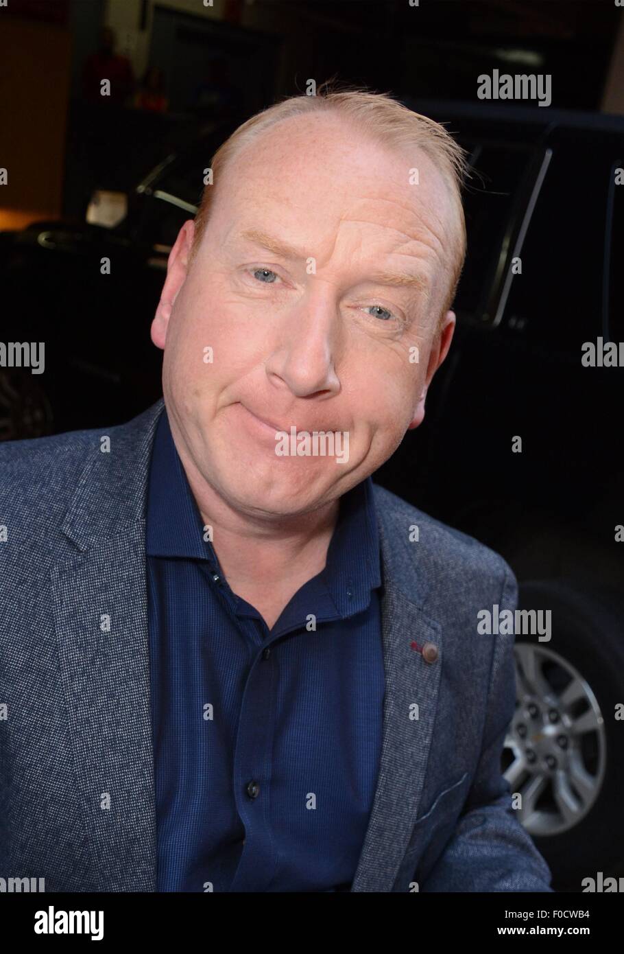 New York, NY, USA. 12th Aug, 2015. Adrian Scarborough out and about for ...