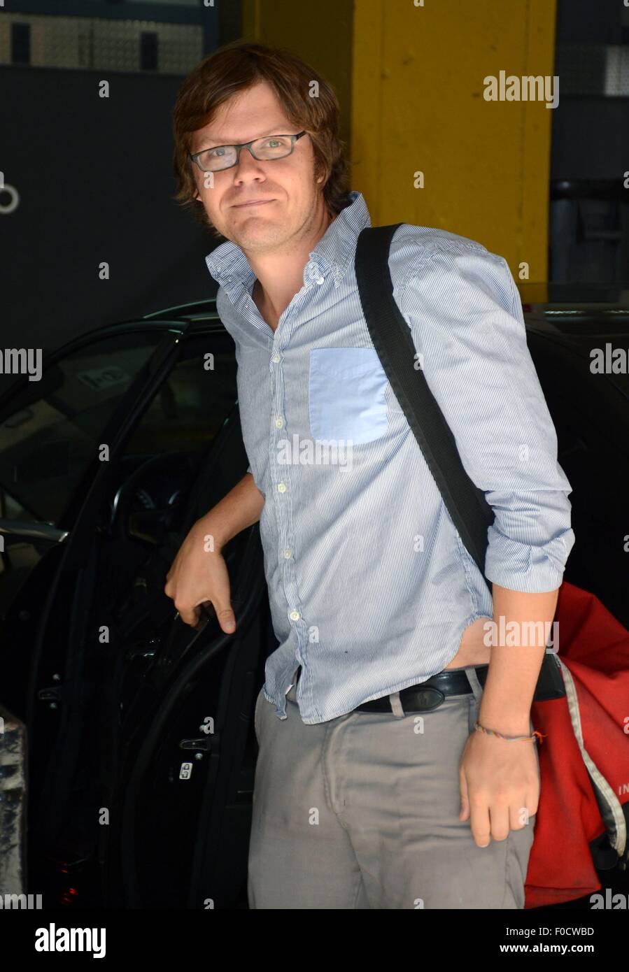 New York, NY, USA. 12th Aug, 2015. James Strouse out and about for ...