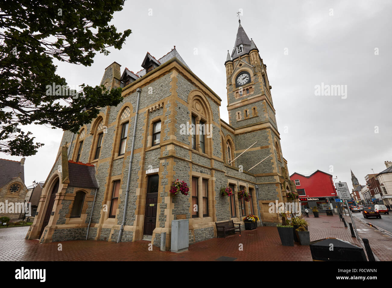 rhyl town hall denbighshire wales Stock Photo - Alamy