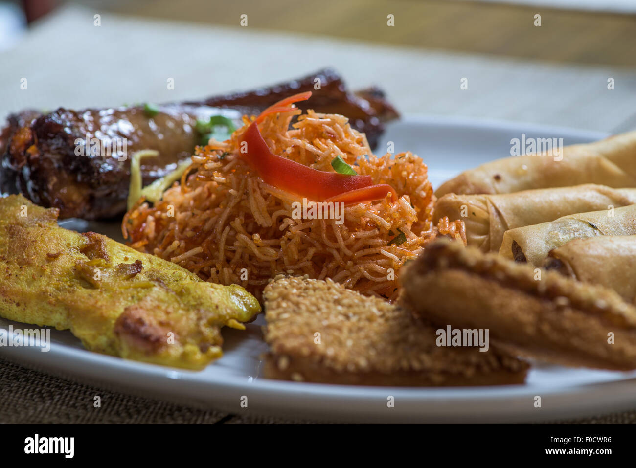 Thai style sharing platter hi-res stock photography and images - Alamy