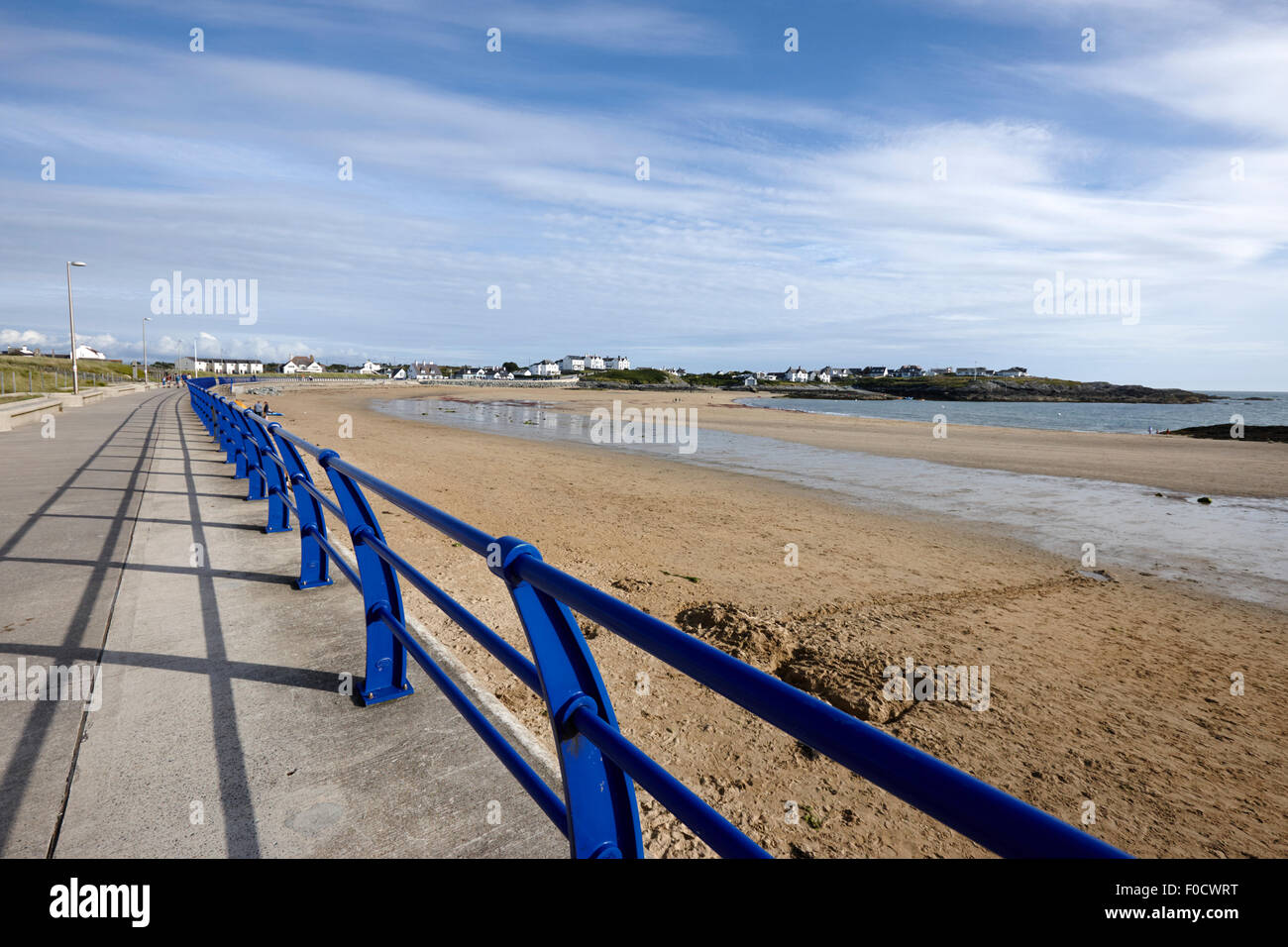 beach at trearddur bay anglesey north wales uk Stock Photo - Alamy