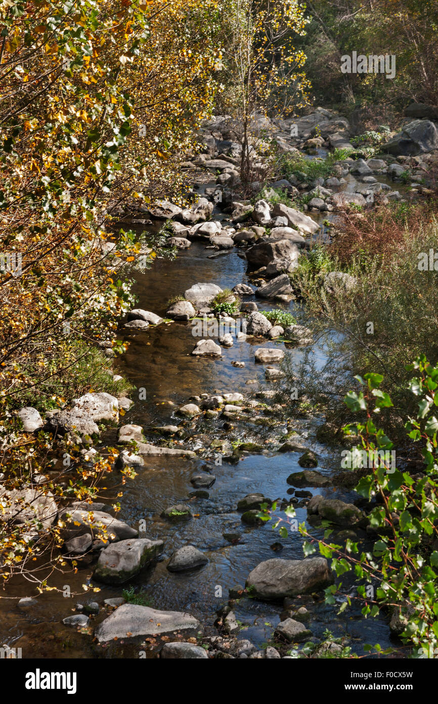 Fluvia river in Castellfollit de la Roca Stock Photo - Alamy