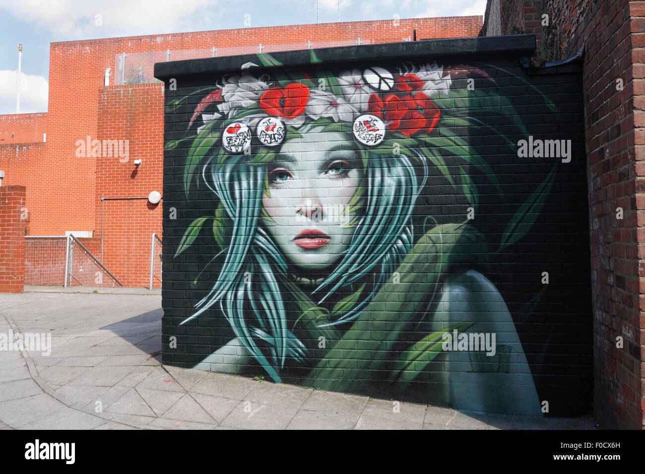 City centre graffiti england hi-res stock photography and images - Alamy