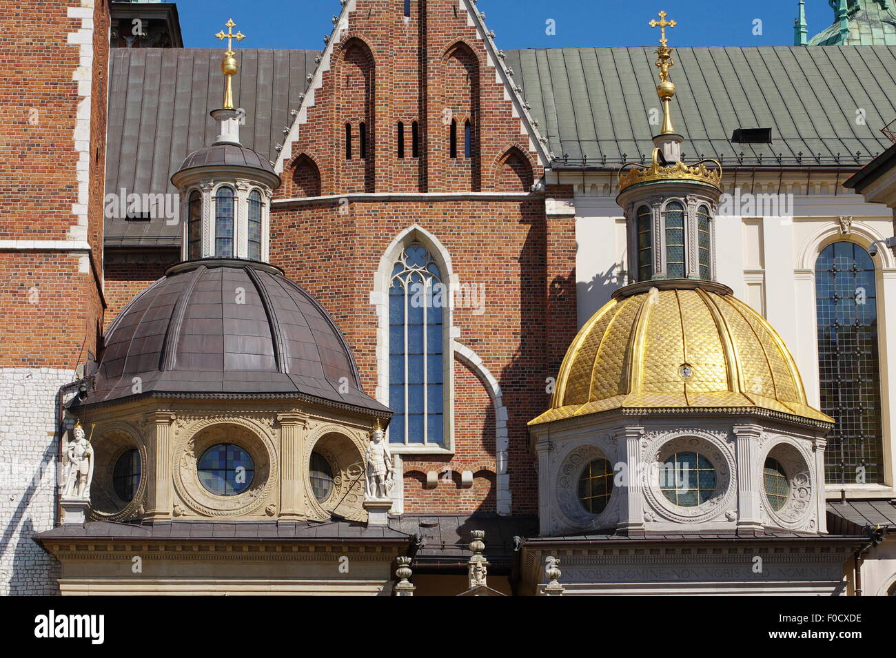 Krakow, Poland, July 28, 2015. Wawel Royal Castle, seat of Polish kings ...