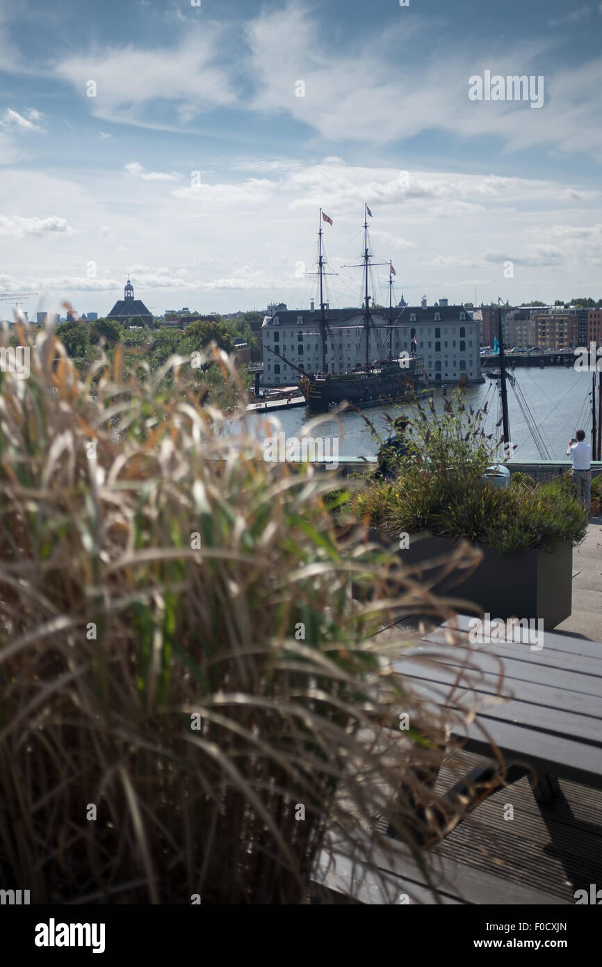 Roof terrace of the Nemo science museum in Amsterdam Stock Photo - Alamy