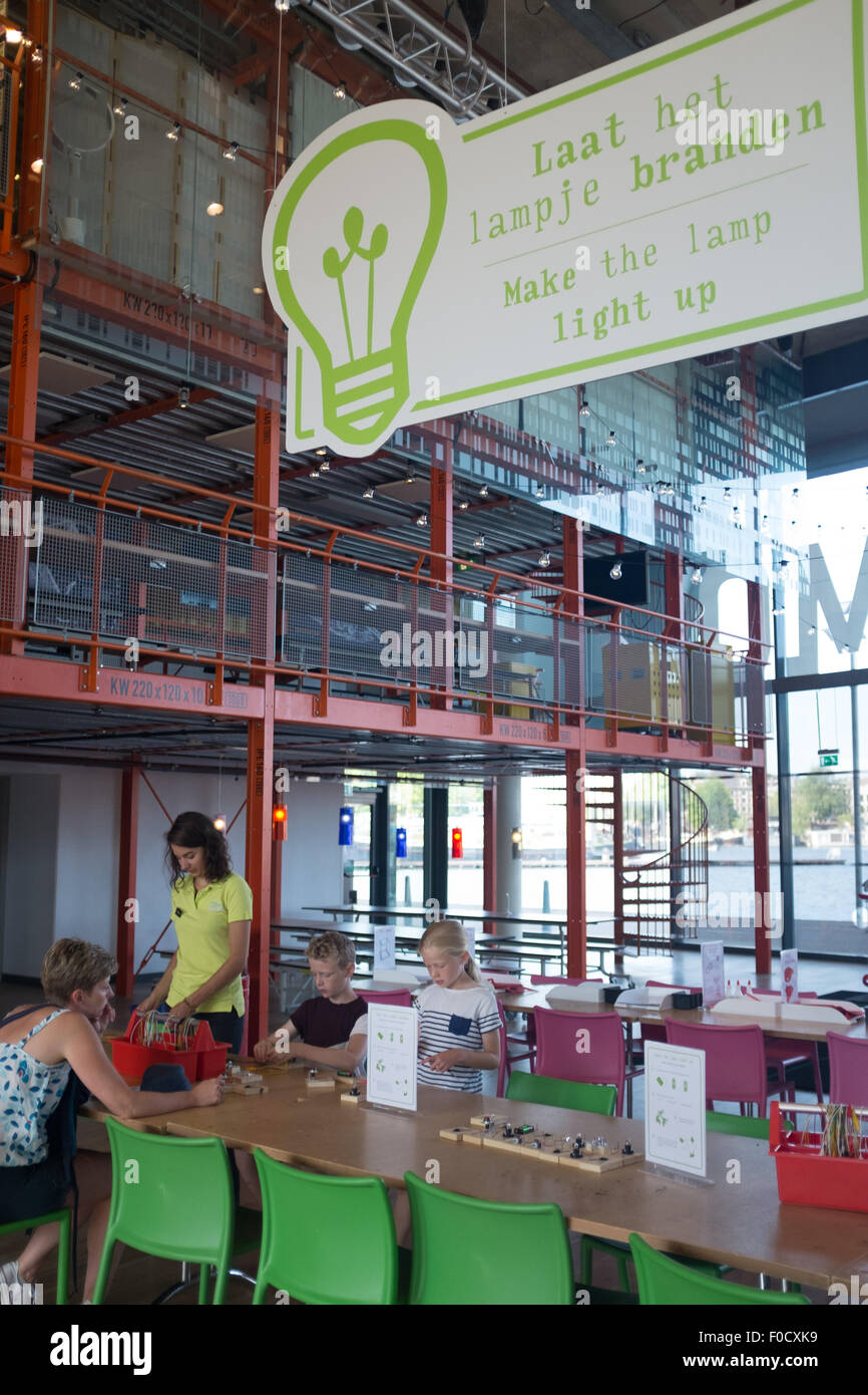 Interior of the Nemo science museum in Amsterdam Holland Stock Photo ...