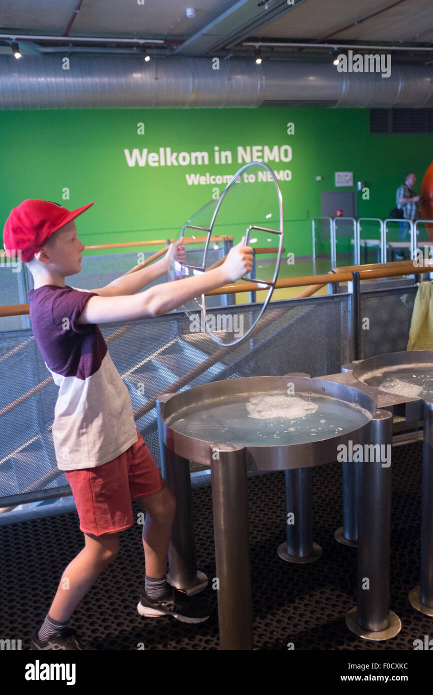 Interior of the Nemo science museum in Amsterdam Holland Stock Photo ...