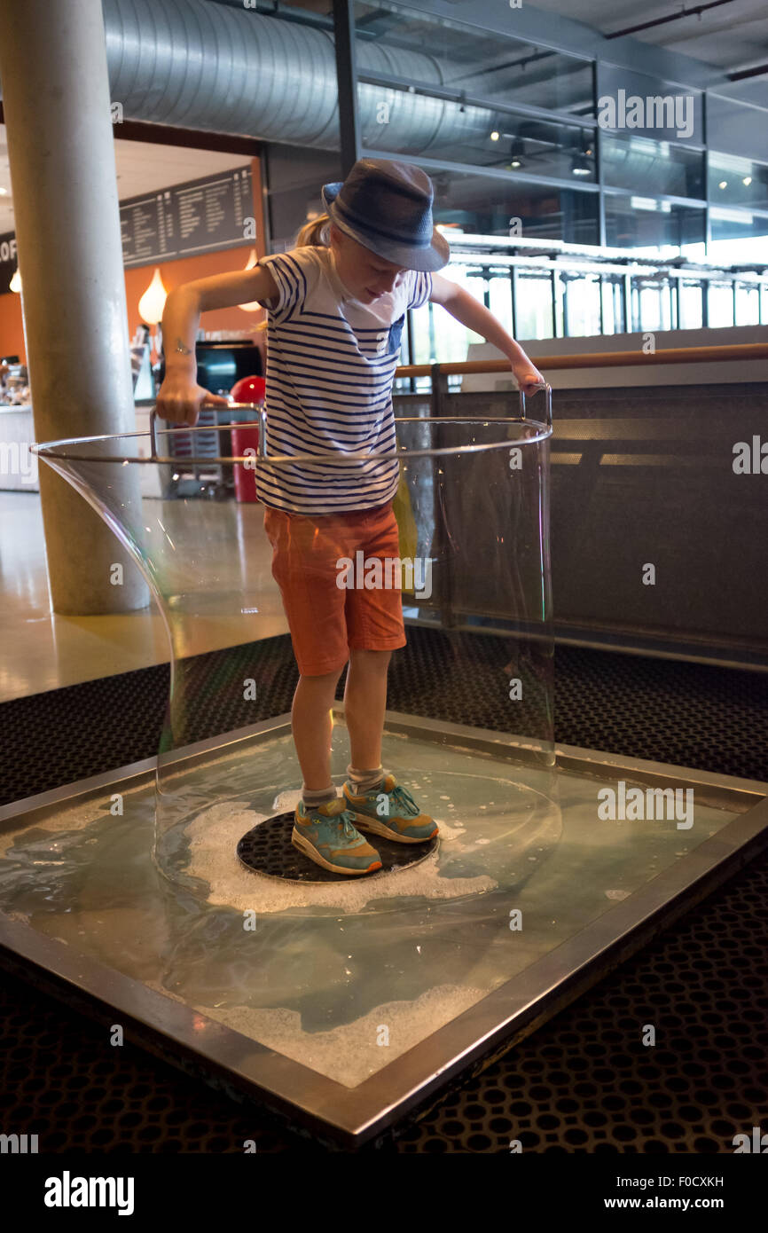 Interior of the Nemo science museum in Amsterdam Holland Stock Photo ...