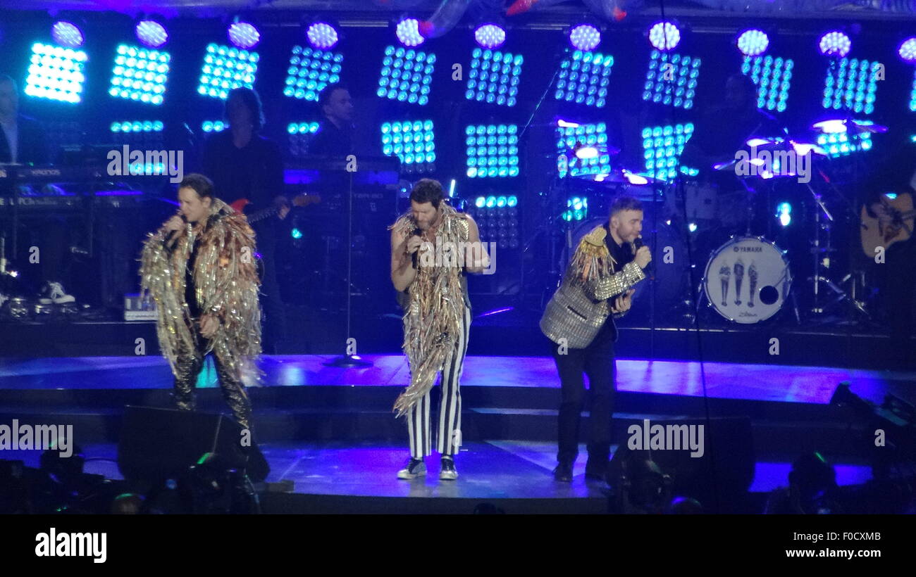 Take That performing live concert at the O2 Arena Featuring: Take That ...