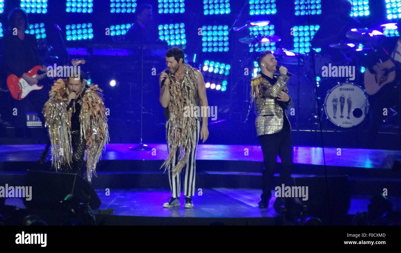 Take That performing live concert at the O2 Arena Featuring: Take That ...