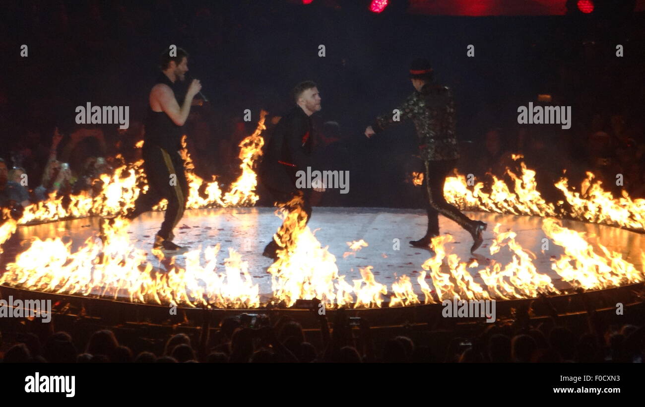 Take That performing live concert at the O2 Arena Featuring: Take That ...
