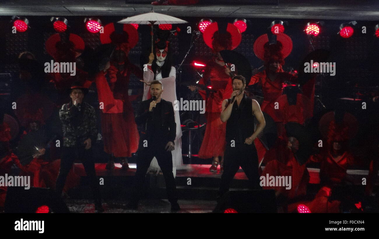 Take That performing live concert at the O2 Arena Featuring: Take That ...