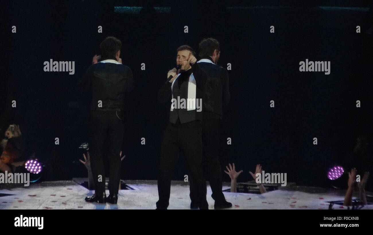 Take That performing live concert at the O2 Arena Featuring: Take That ...