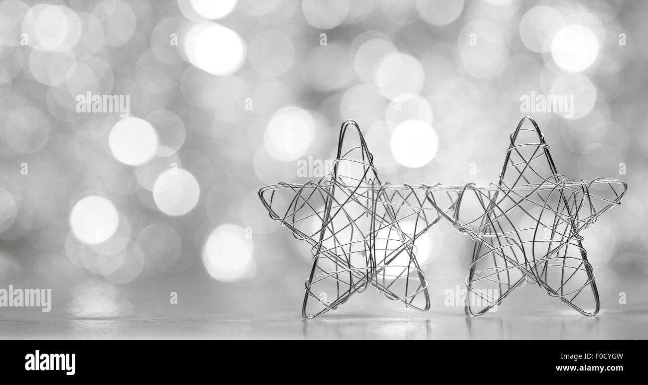 Silver star on abstract background Stock Photo - Alamy