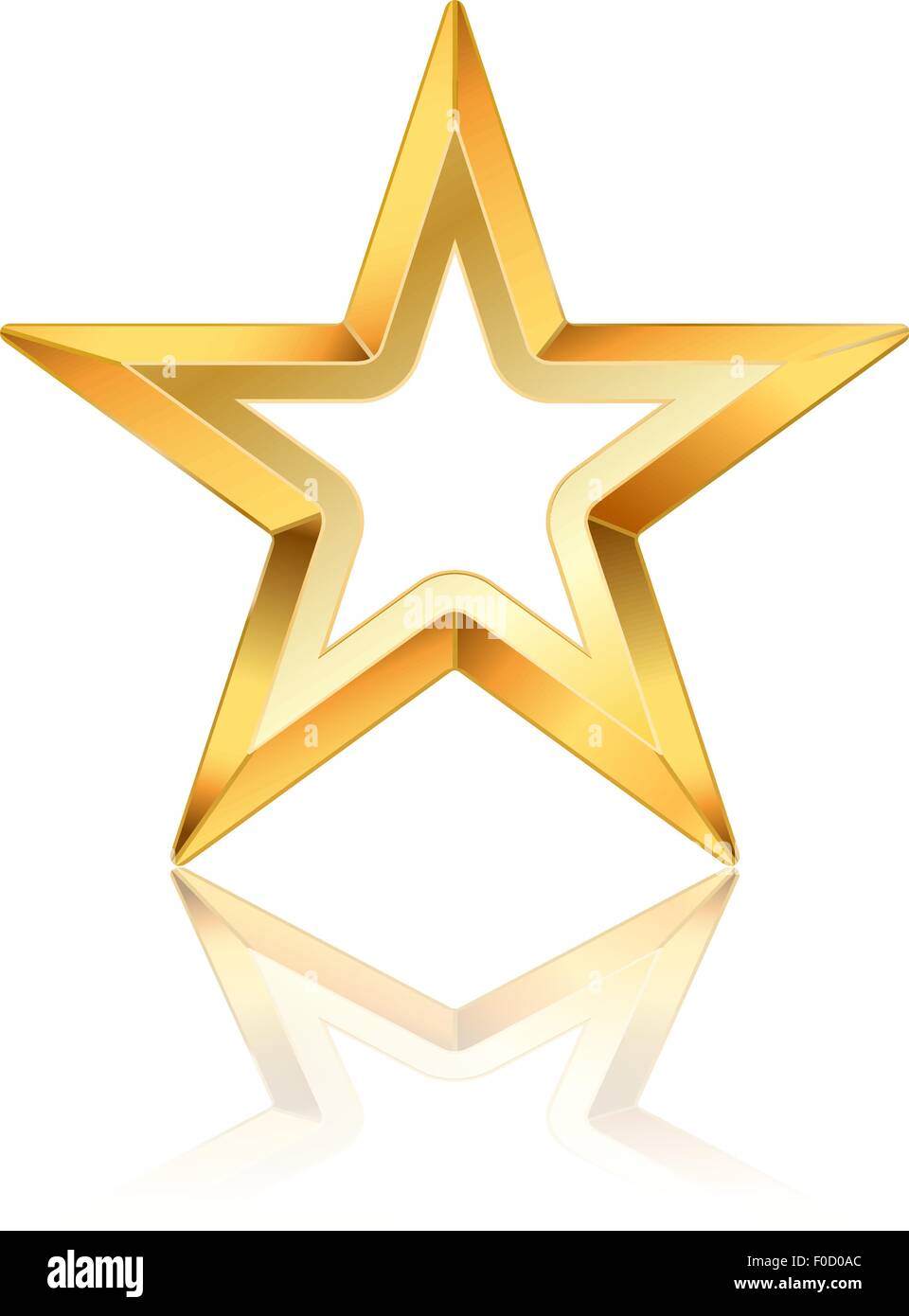 vector golden star frame on white Stock Vector Image & Art - Alamy