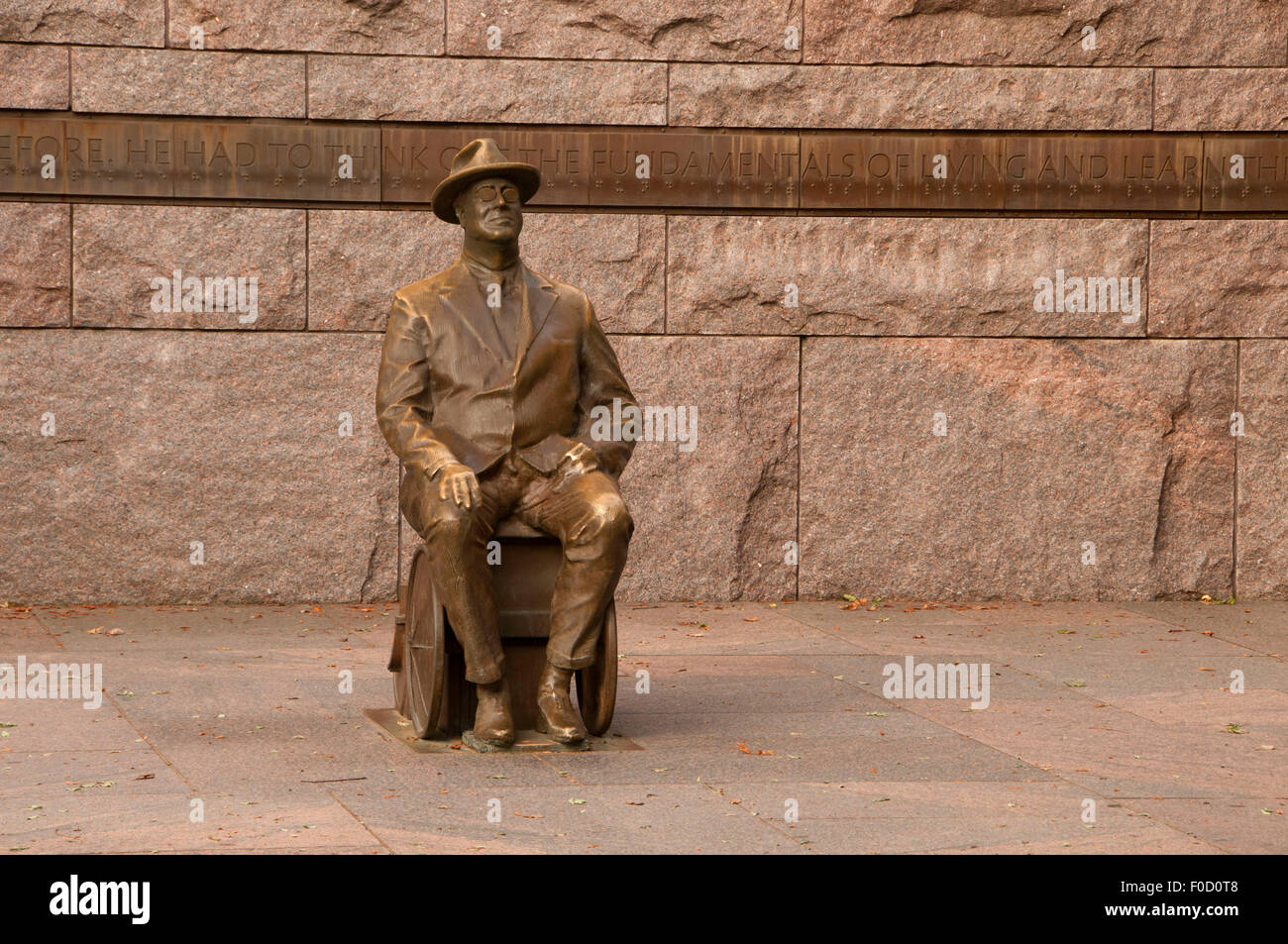 FDR statue, Franklin Delano Roosevelt Memorial, National Mall, District ...