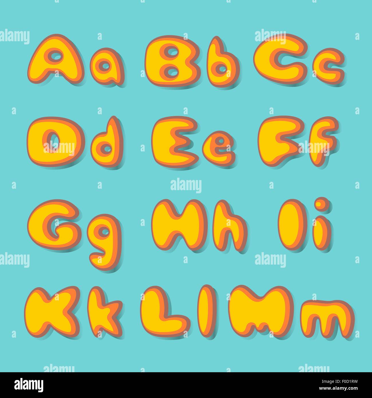 Retro font style hi-res stock photography and images - Alamy