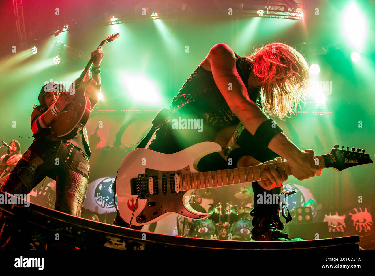 Auburn Hills, Michigan, USA. 9th Aug, 2015. NITA STRAUSS and RYAN ROXIE ...