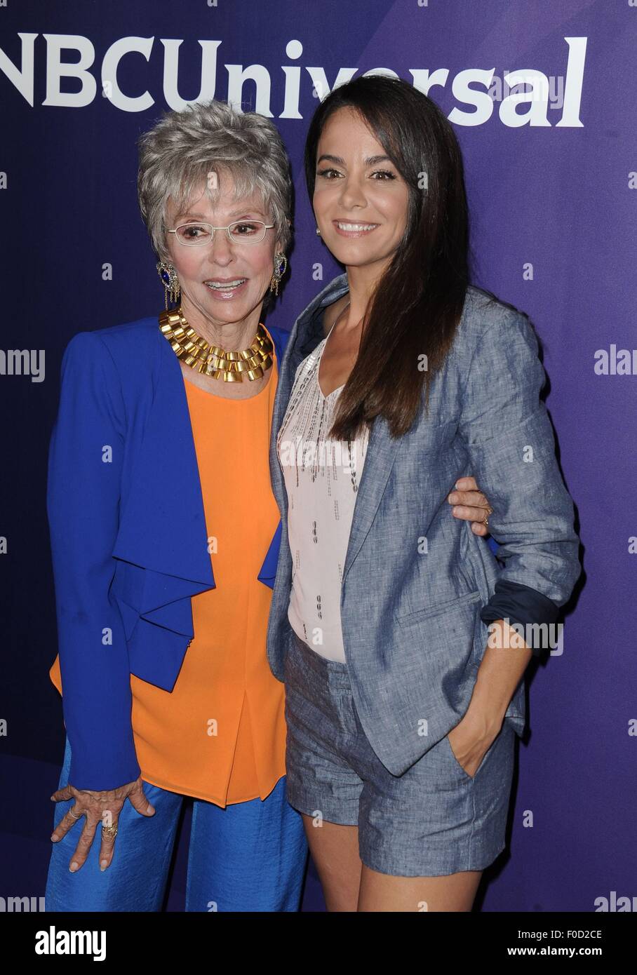 Beverly Hills, CA. 12th Aug, 2015. Rita Moreno, Michele Lepe at ...