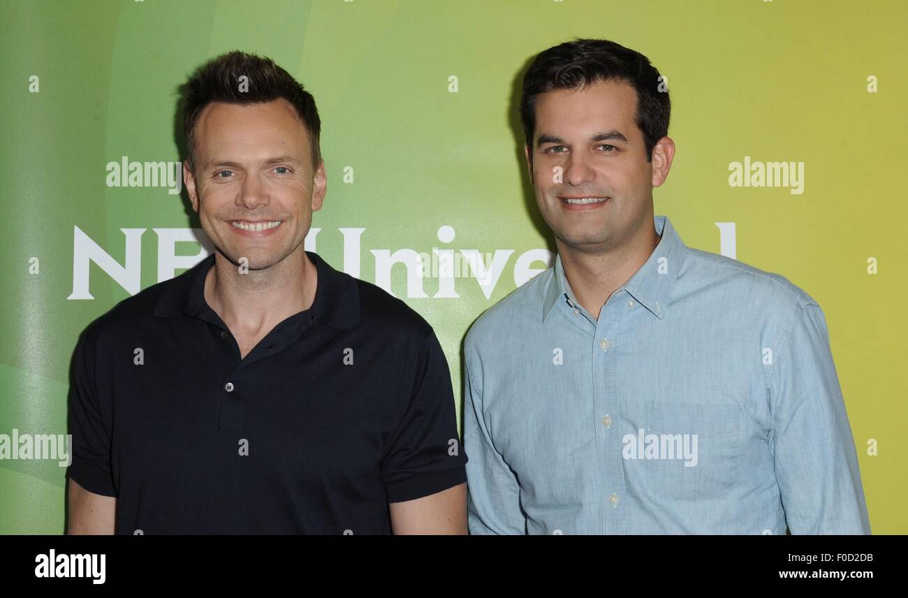 Beverly Hills, CA. 12th Aug, 2015. Joel McHale, Michael Kosta at ...