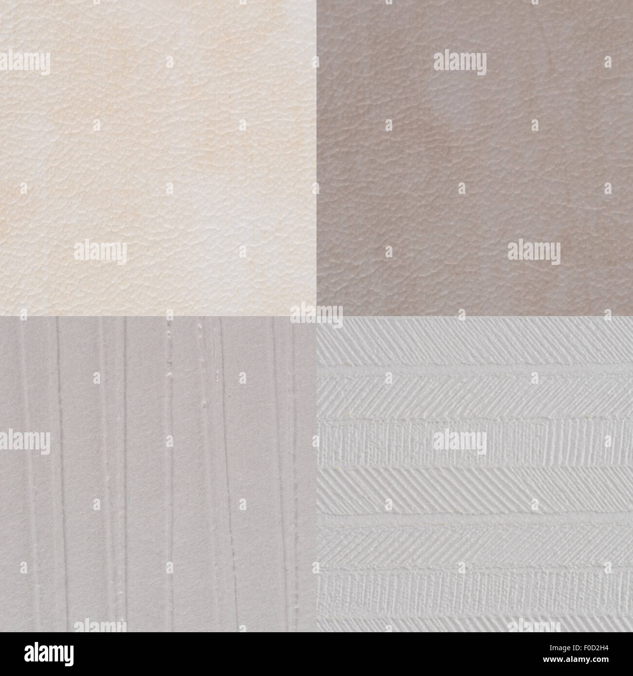 Set of beige vinyl samples, texture background Stock Photo - Alamy