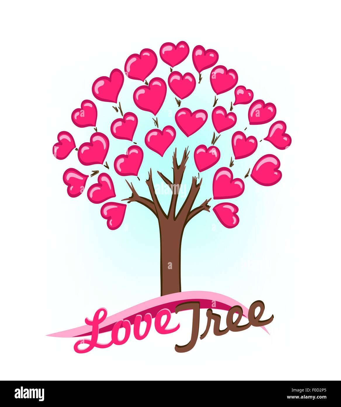 Tree red leaves botanical Stock Vector Images - Alamy