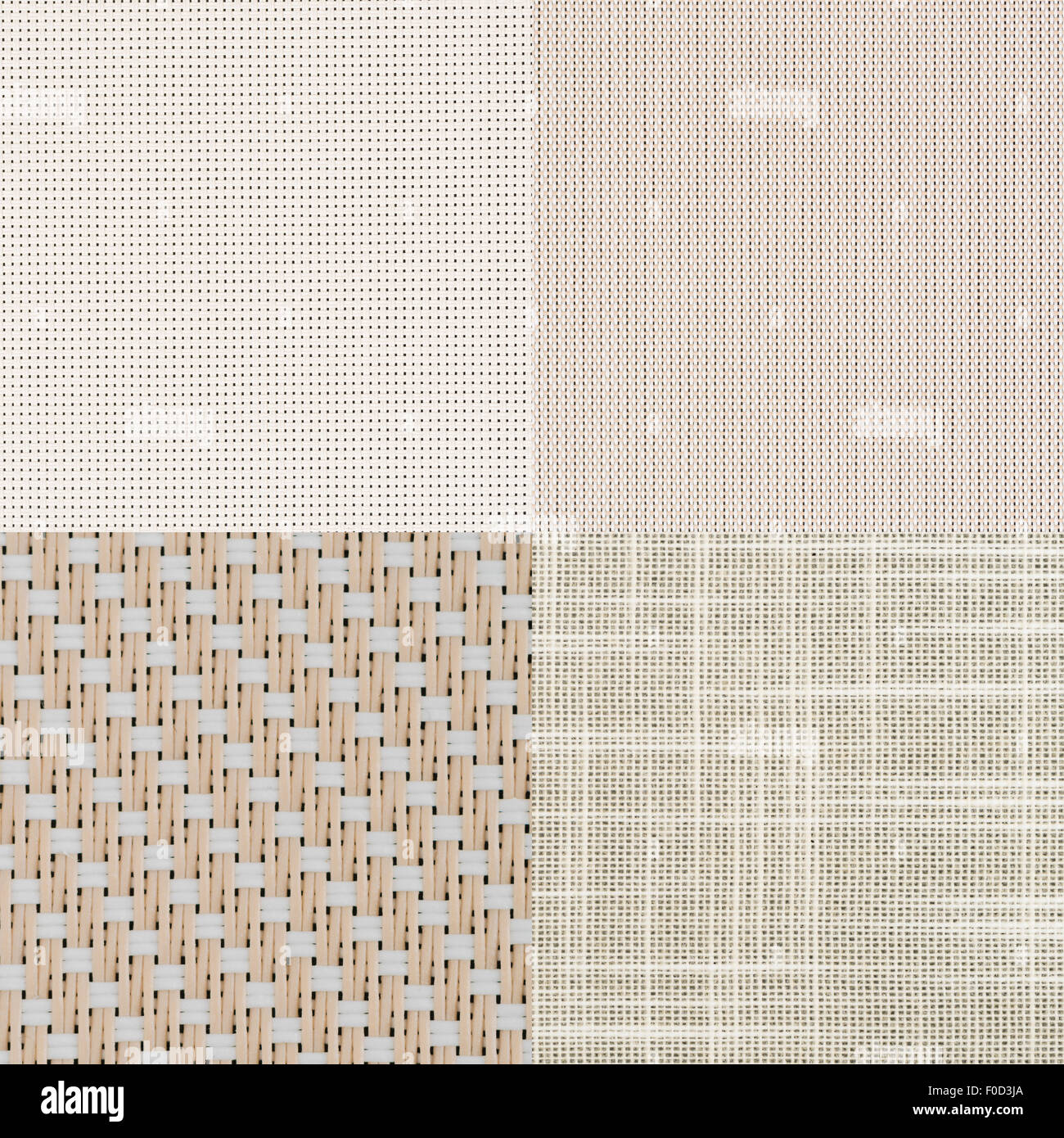 Set of beige vinyl samples, texture background Stock Photo - Alamy