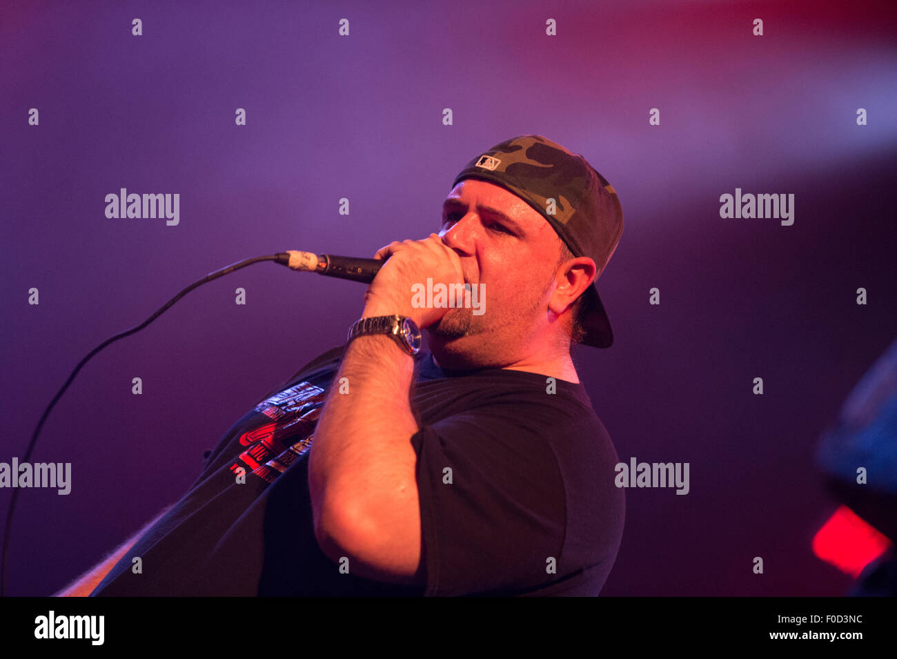 Alfa Faktion hip-hop group performing on stage in Poughkeepsie New York ...