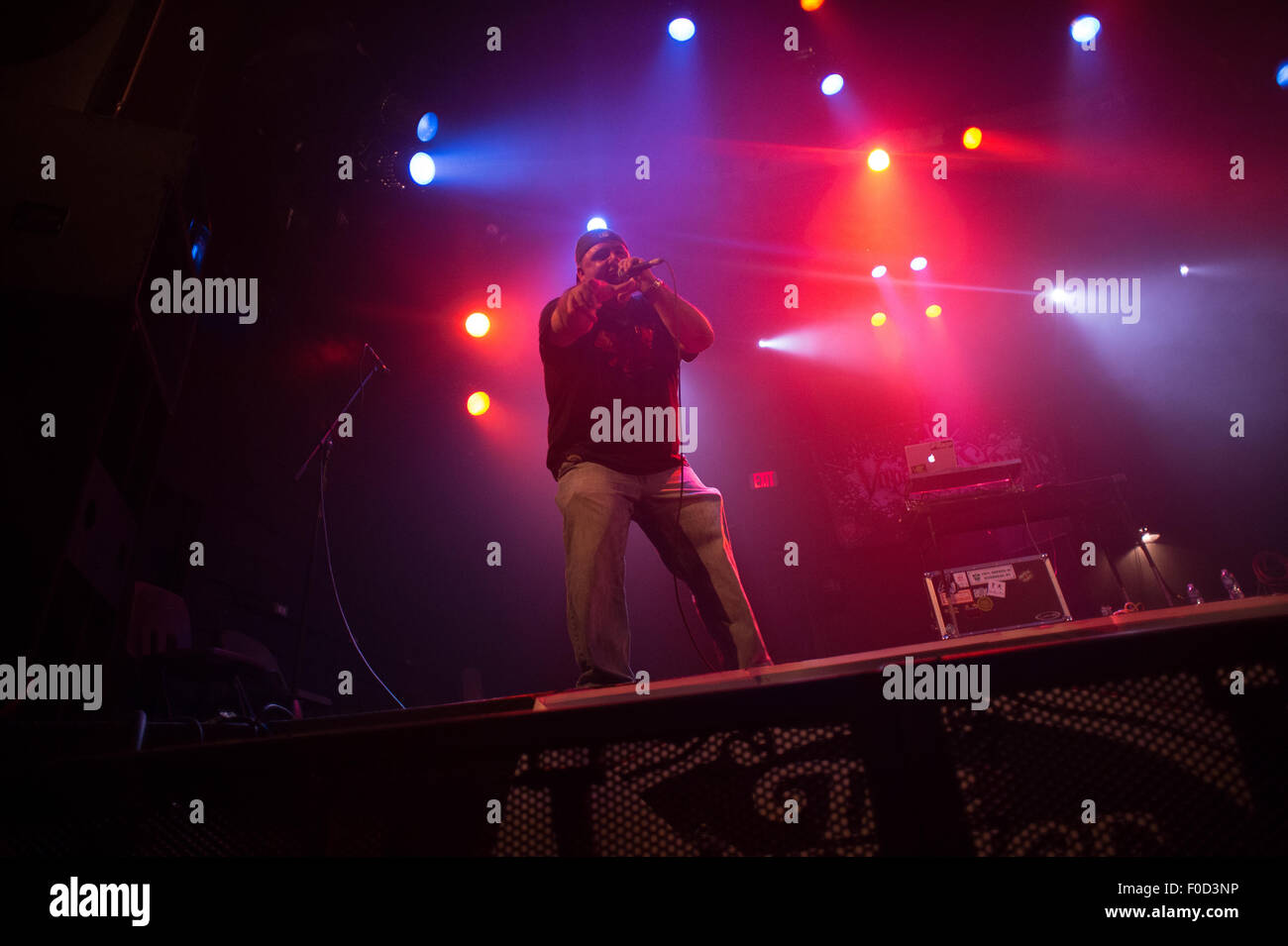 Alfa Faktion hip-hop group performing on stage in Poughkeepsie New York ...