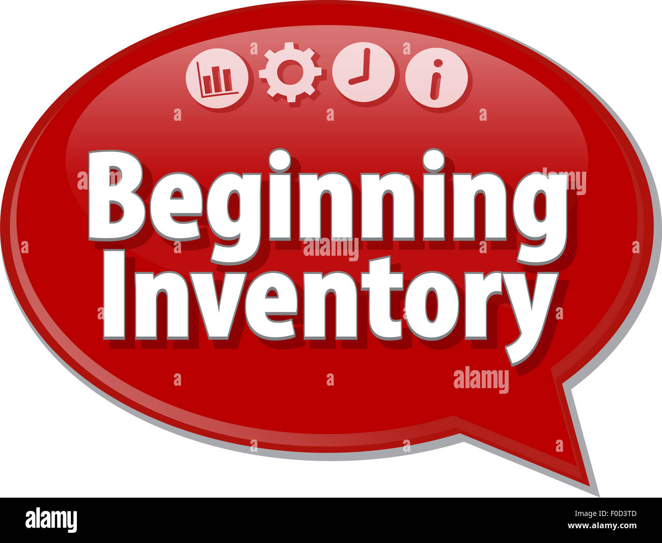 Speech bubble dialog illustration of business term saying Beginning ...