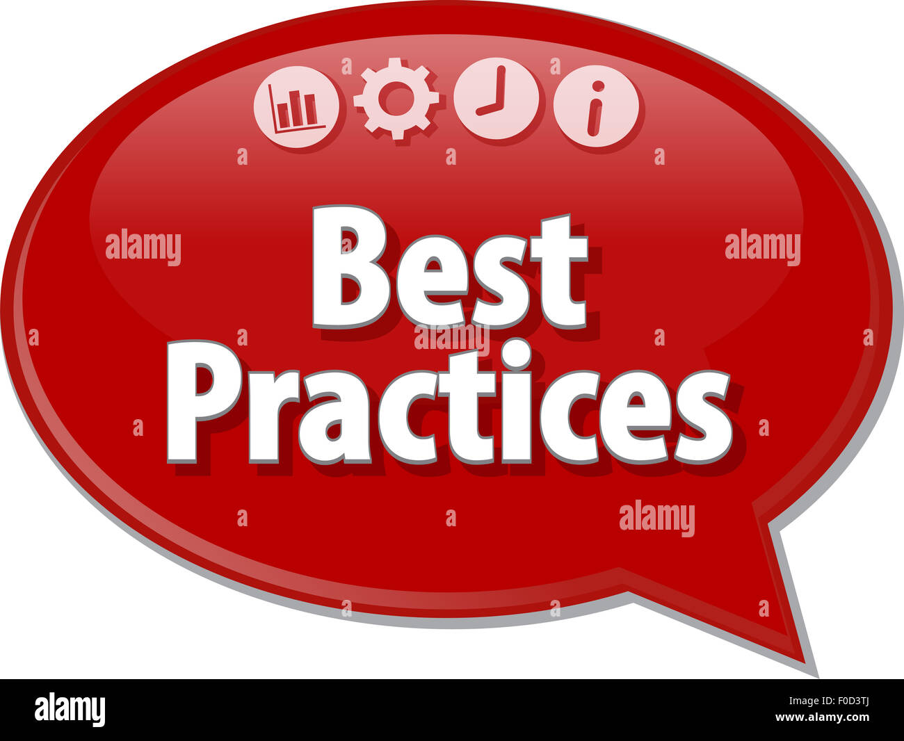 Speech bubble dialog illustration of business term saying Best ...