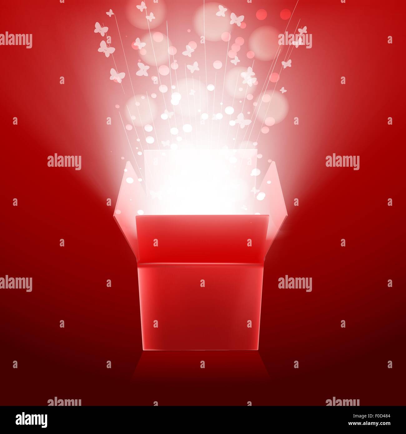 Bright red box Stock Vector Images - Alamy