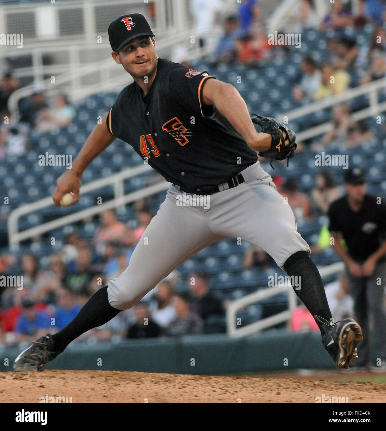 Albuquerque, NM, USA. 12th Aug, 2015. Pitcher Mark Appel for the Fresno ...