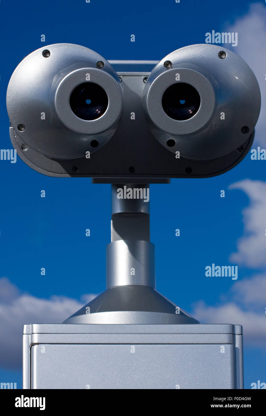 Coin Operated Binocular back view Stock Photo - Alamy