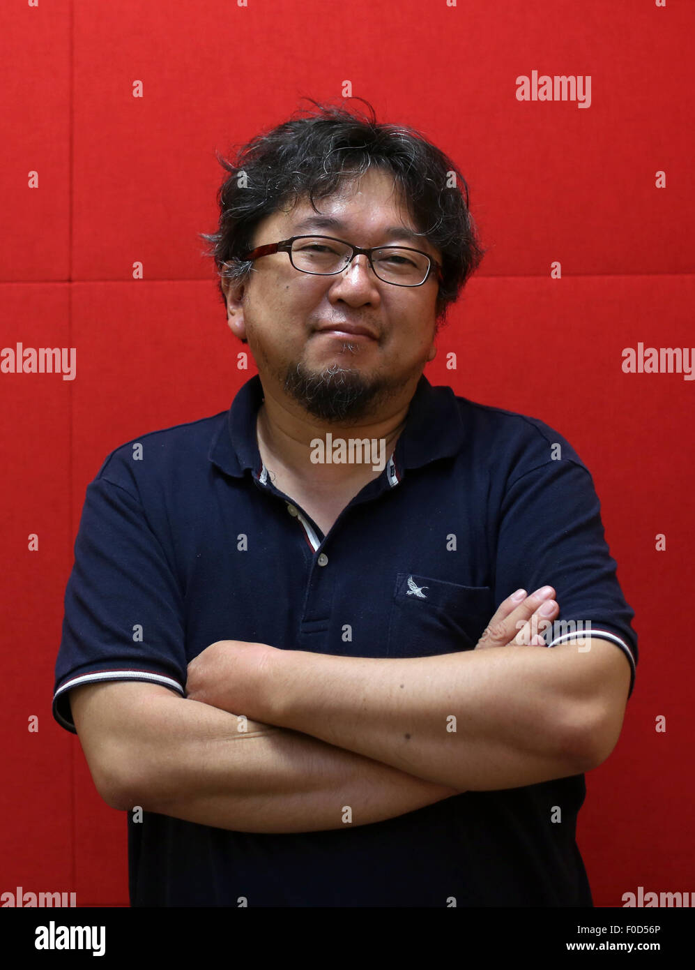 Director Shinji Higuchi poses after an interview in Tokyo, July 31 ...