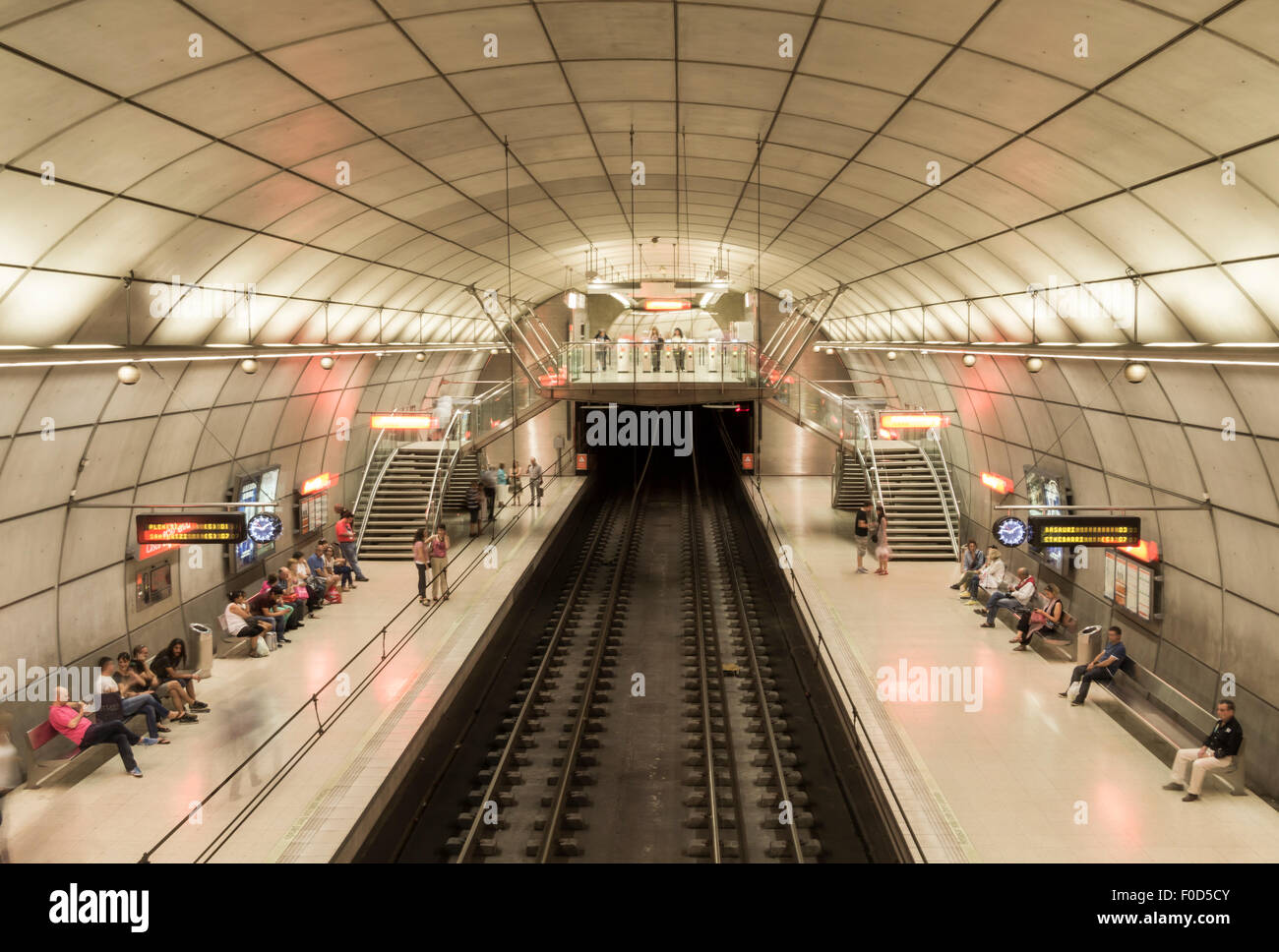 Metro station, Bilbao, Basque Country, Spain Stock Photo - Alamy