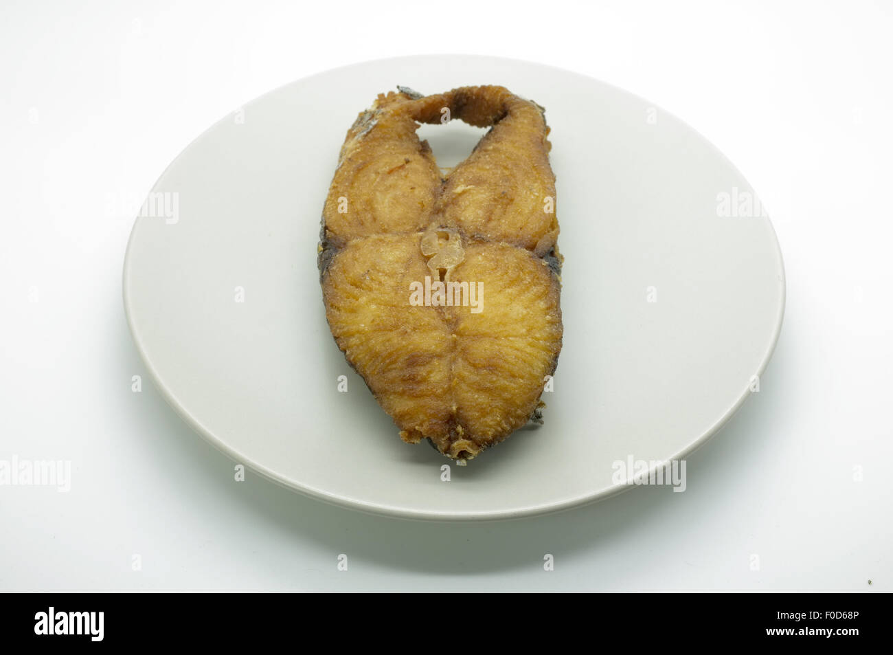Deep fried fish on dish Stock Photo - Alamy